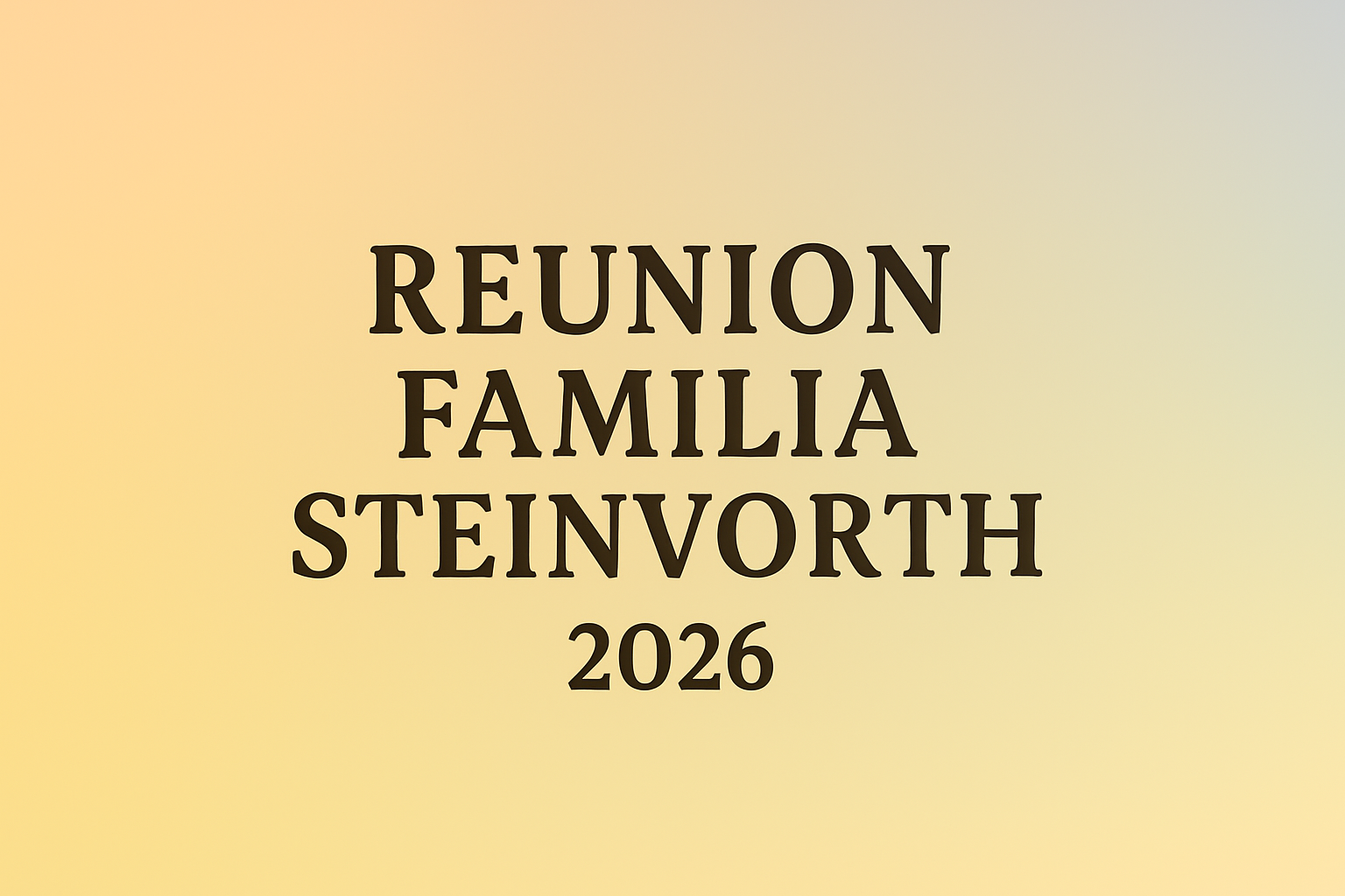Registro de Asistencia - Reunión Familiar Steinvorth 2026